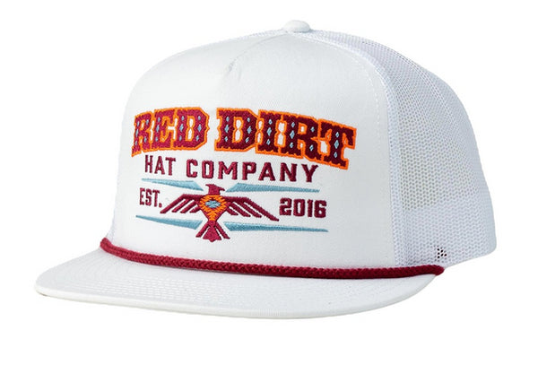 Red Dirt Hat Co. AZTEC THUNDERBIRD- WHITE/WHITE - HATS CAP– Circle H ...