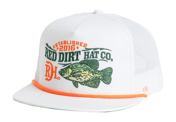 Red Dirt Hat Co. Lariat - Hooked White Orange 5 Panel Cap RDHC-529 ...