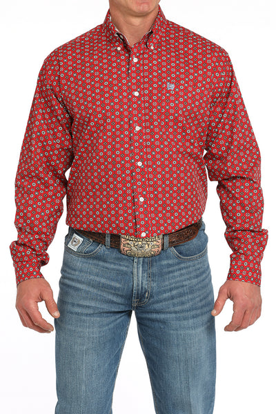 Cinch Men's Red Long Sleeve Button Down Shirt– Circle H Western Store