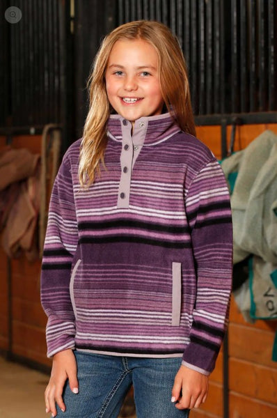 Cruel Girls Purple Fleece Pullover - Youth Western Outerwear– Circle H ...