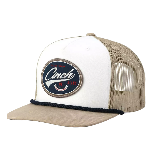 Cinch Men's Logo Patch Khaki Trucker Cap– Circle H Western Store