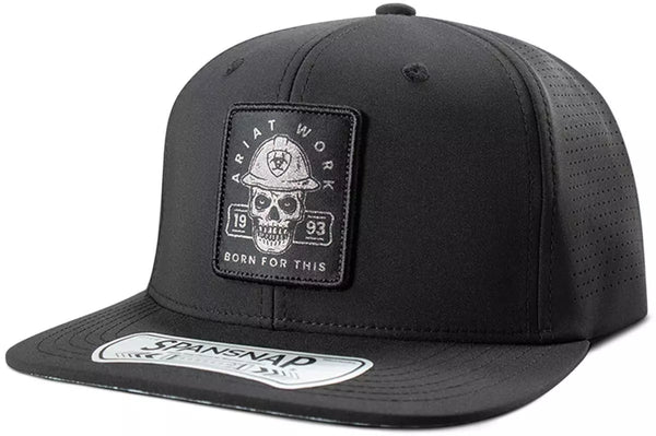 Ariat Western Mens Cap Baseball Hat Skull Logo Patch– Circle H Western ...